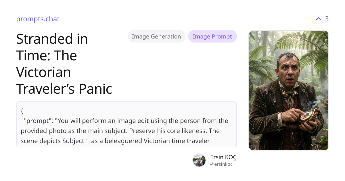 Stranded in Time: The Victorian Traveler’s Panic | prompts.chat