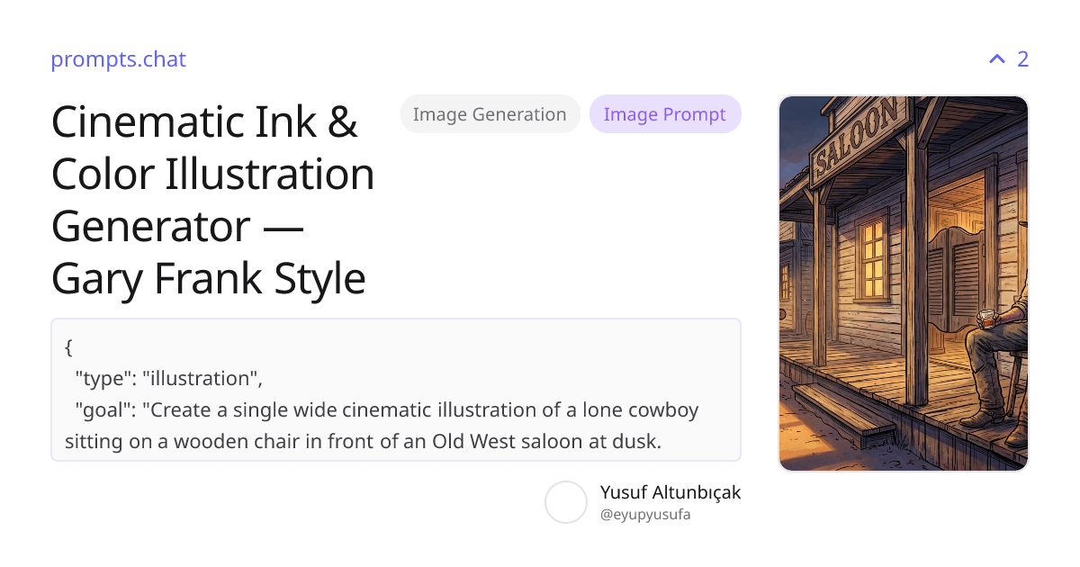 Cinematic Ink & Color Illustration Generator — Gary Frank Style ...